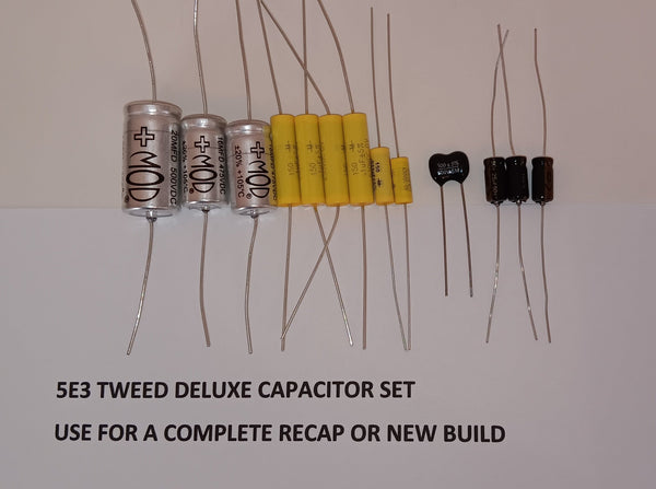 5E3 Tweed Deluxe Capacitor Set – Tube Audio Supply