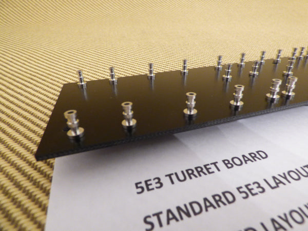 5E3 TWEED DELUXE TURRET BOARD, IMPROVED SPACING, Fender 5E3 circuit, w ...