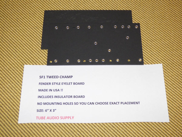 5F1 5E1 FENDER TWEED CHAMP EYELET FIBERBOARD MADE IN USA – Tube Audio ...