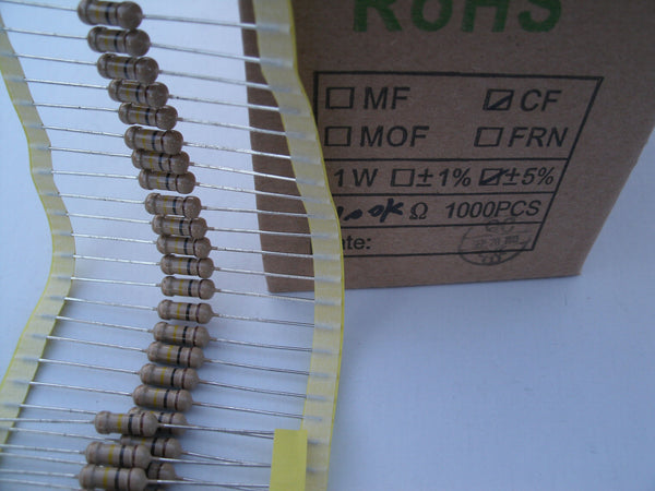 1W Carbon film resistors, 100K – Tube Audio Supply