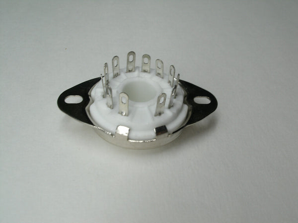 Ceramic 12 pin Compactron socket, Top mount – Tube Audio Supply