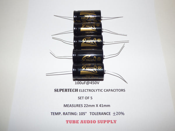 100uF@450volt ELECTROLYTIC CAPACITOR – Tube Audio Supply